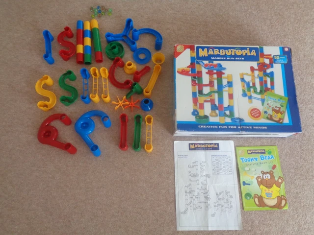 MARBLE RUN 52 piece set by Marbutopia £9.50 - PicClick UK