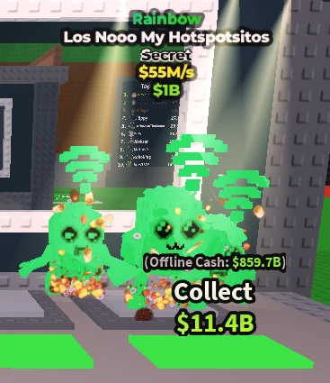 STEAL A BRAINROT SAB Secret - Los Nooo My Hotspotsitos + Rainbow 55M/s ...