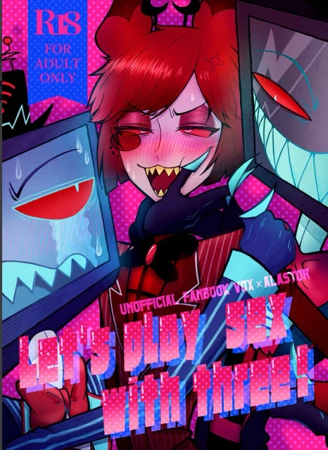 HAZBIN HOTEL JAPANESE Doujinshi Comic: Vox x Alastor B6 Yaoi English ...