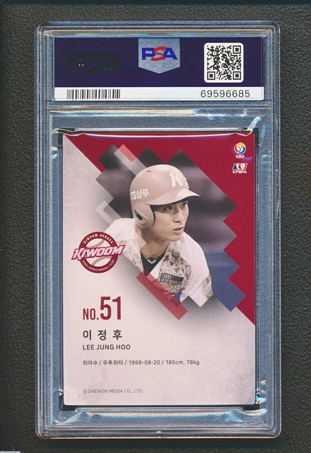 2019 KBO JUNG Hoo Lee fac-similé signature San Francisco Giants recrue PSA 10 1C EUR 3,86 ...