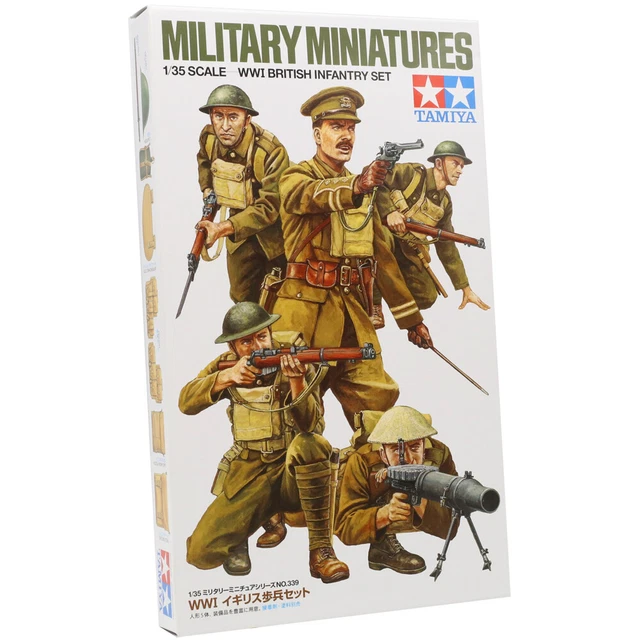 TAMIYA WW1 BRITISH Infantry Figures Military Model Set 35339 Scale 1:35 ...