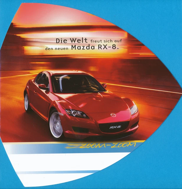 MAZDA RX-8 PROSPEKT 2003 7/03 D brochure broszura prospectus catalogue ...