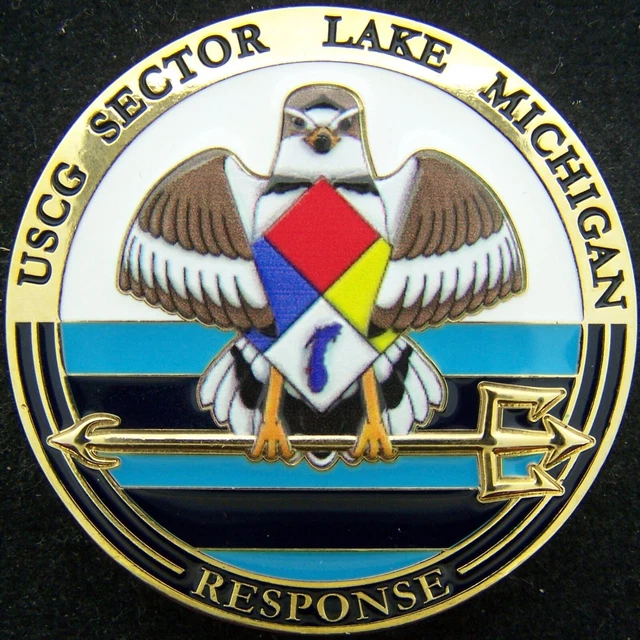 US COAST GUARD USCG Sector Lake Michigan Challenge Coin $28.99 - PicClick