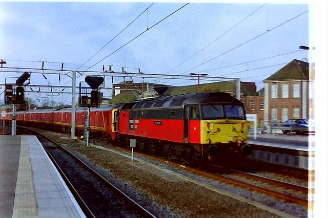 35MM RAILWAY COLOUR Negative Class 47 732 at Stoke on Trent £1.95 ...