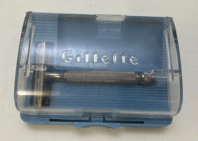 VINTAGE GILLETTE REG. US Double Edge Safety Razor Date Code $99.97 ...