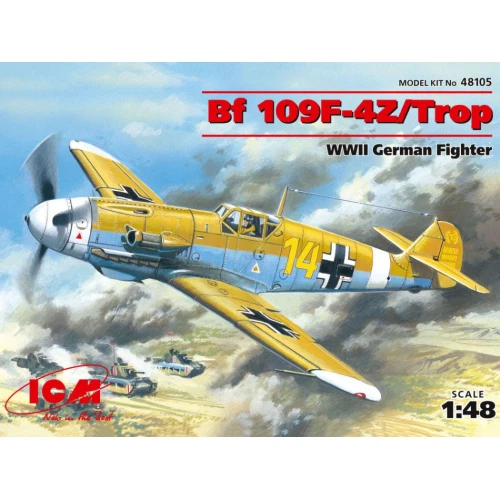 MESSERSCHMITT BF 109F-4Z/TROP Wwii German Fighter Kit 1:48 EUR 26,27 ...