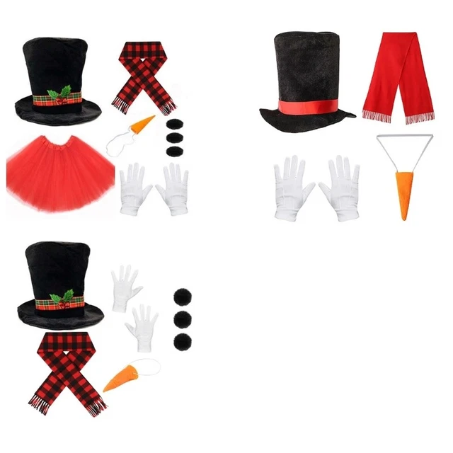 WINTER FROSTY SNOWMAN Costume Christmas Dress Up Accessories for ...