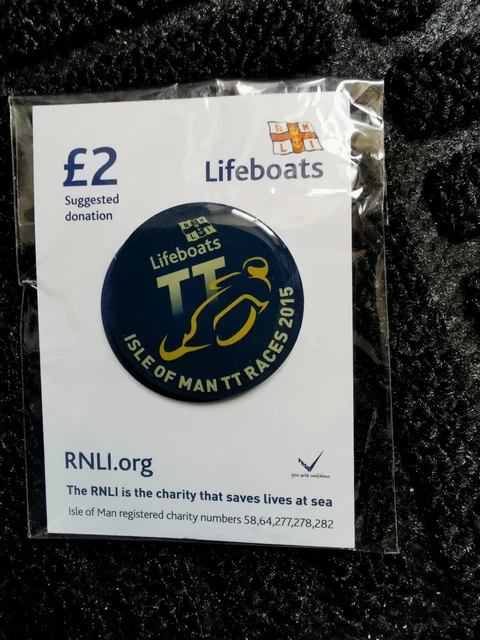 ISLE OF MAN Tt Races Iom 2015 Lifeboats Bike Motorcycle Pin Badge.. New ...