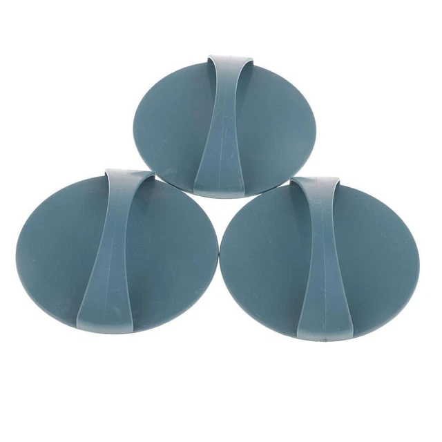 2-6PACK PLASTIC CONCAVE convex surface round plate with handle for wood ...