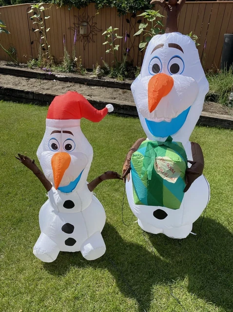 FROZEN OLAF & Santa Airblown, Inflatable, Blow up, Disney Christmas ...