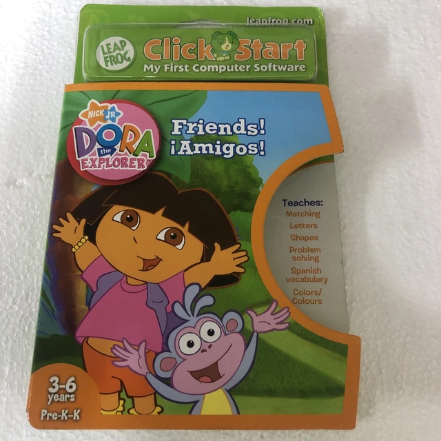 LEAPFROG CLICK START My First Computer Software Dora The Explorer £7.99 ...