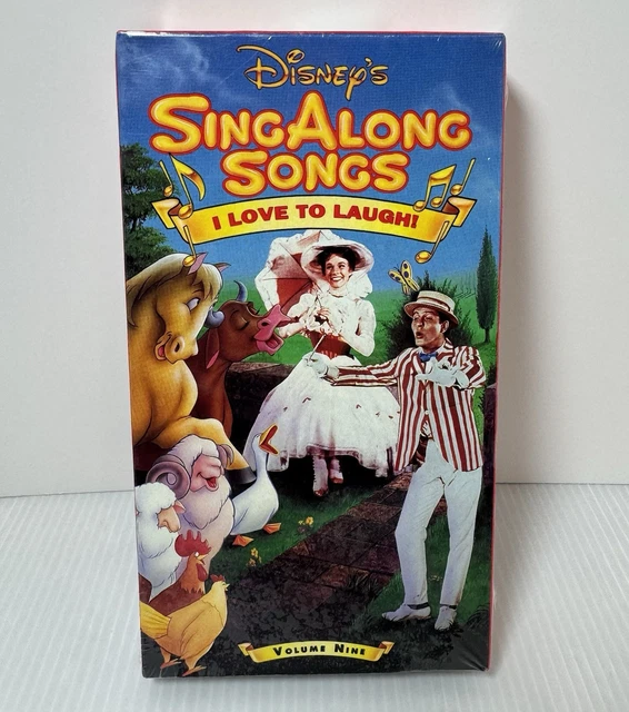 DISNEY'S SING ALONG Songs I Love To Laugh VHS Video Tape Volume 9 Mary ...
