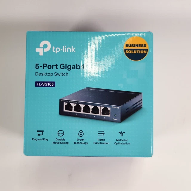 TP-LINK 5-PORT GIGABIT Desktop Ethernet Network Switch TL-SG105 NEW $13 ...