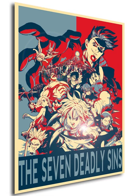 POSTER PROPAGANDA - Seven Deadly Sins - Nanatsu no Taizai - Characters ...
