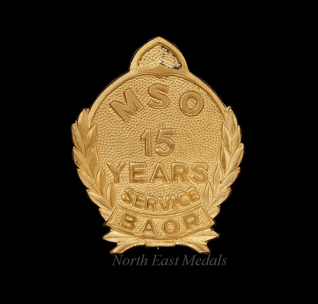 BRITISH ARMY OF the Rhine MSO Mixed Service Organisation Long Service ...