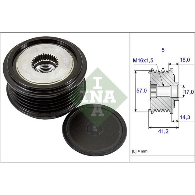 INA POULIE À Roue Libre D'Alternateur pour de Porte Hyundai EUR 97,34 ...