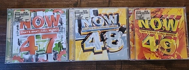 NOW THAT'S WHAT I Call Music CD Bundle: 47 (2000), 48(2001), 49 (2001 ...