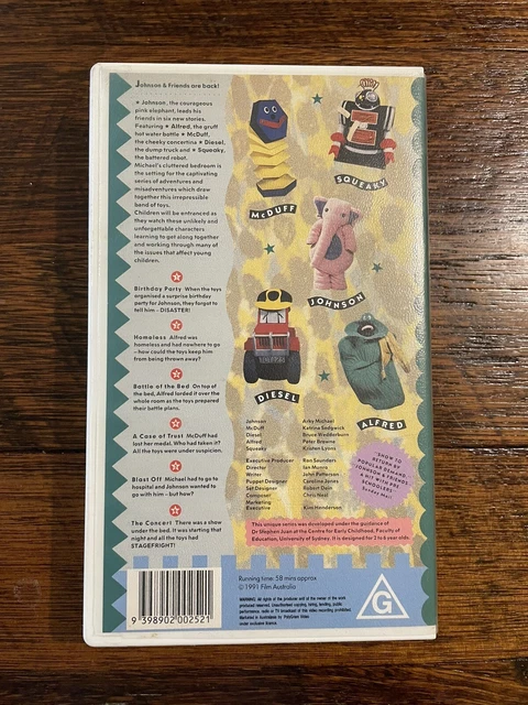 JOHNSON & AND Friends Volume 3 VHS Video Casette AS NEW - RARE ABC Kids ...