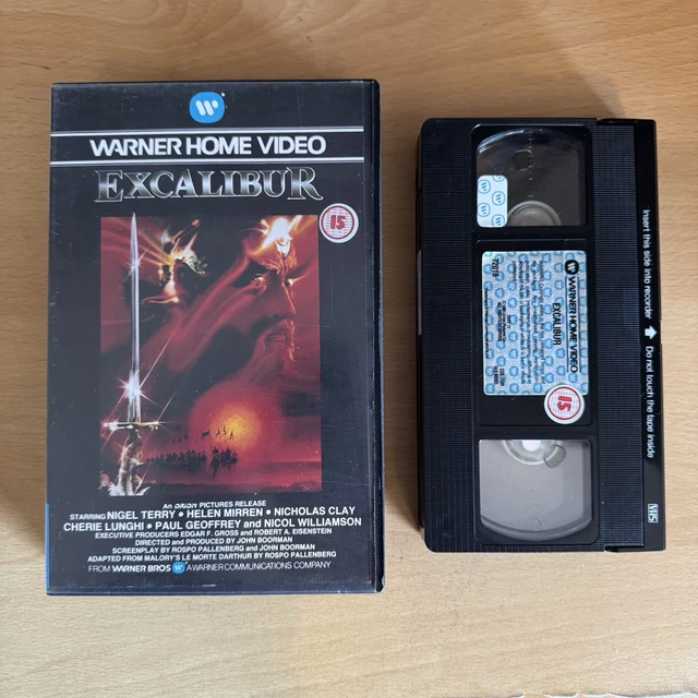 EXCALIBUR, PRE CERT VHS Video Big Box Ex Rental Warner, Helen Mirren £ ...