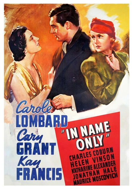 CAROLE LOMBARD - In Name Only - (A4 Size - 210 x 297mm - 8.25" x 11.75 ...