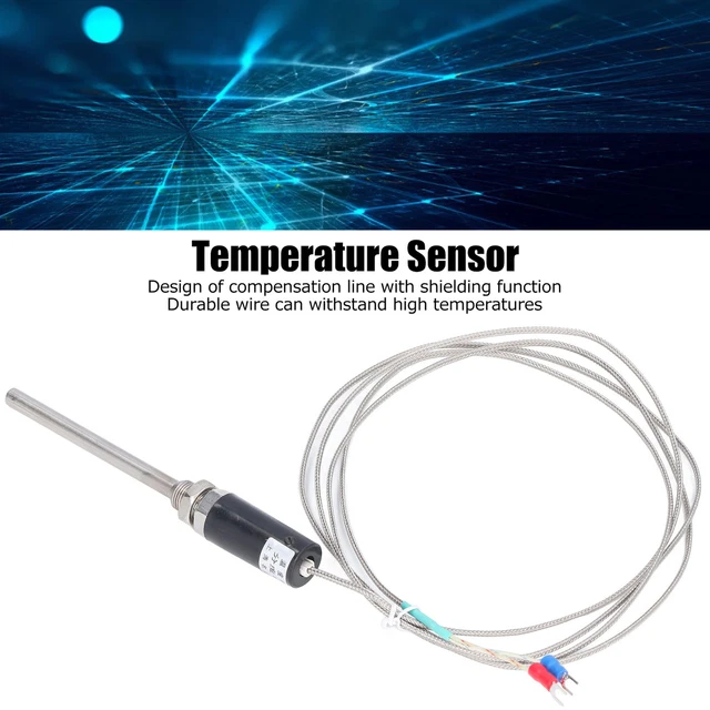 K TYPE THERMOCOUPLE Sensor Shielded Wire Sensors With Straight Shank ...
