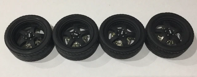 1/18 SCALE MODEL MODIFIED 5 SPOKE RDM WHEELS IN Matt Black $125.00 ...
