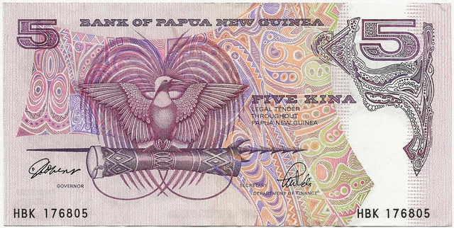 PAPUA NEW GUINEA - bank note Of 5 Kina 1981 Ttb $17.21 - PicClick