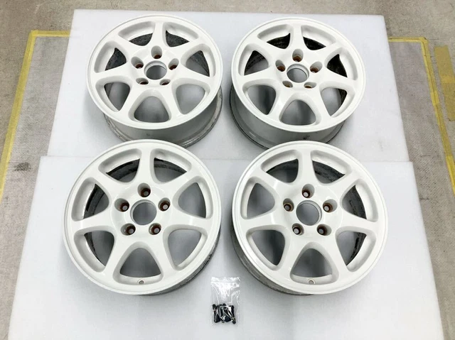 JDM RARE CIVIC EK9 Type R genuine wheels 4wheels set 15 inch 6J +50 PC ...
