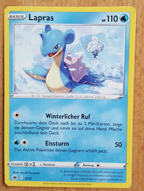 POKEMON MCDONALDS 2022 Lapras 6/15 Trading Card Karte Deutsch EUR 1,00 - PicClick DE