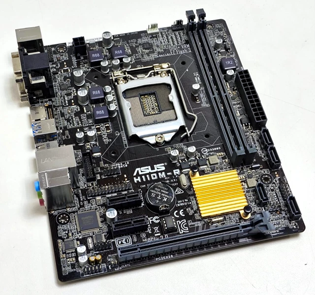 ASUS H110M-R MICRO ATX Motherboard for 6th 7th Gen Intel Cpu S.1151 No Backplate £22.99 ...