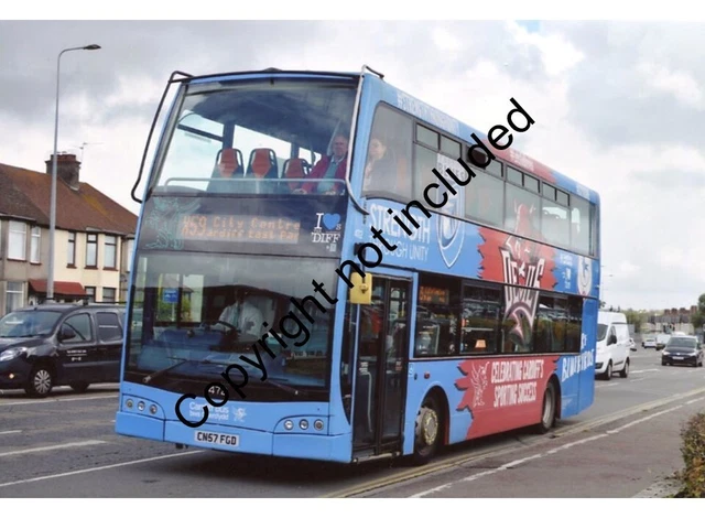 BUS PHOTO: CARDIFF Scania N270Ud 472 Cn57Fgd £1.00 - PicClick UK
