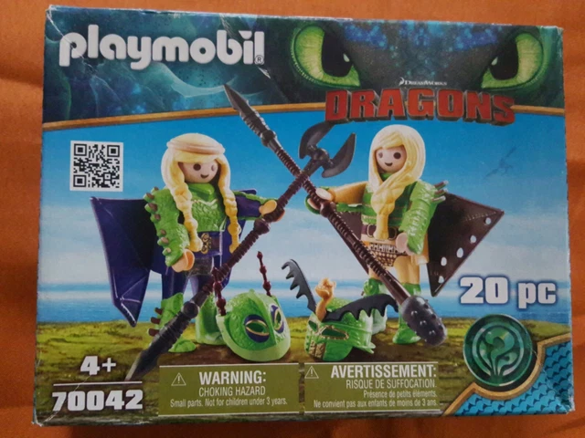 PLAYMOBIL DREAMWORKS DRAGONS 70042 - Testabruta E Testa Di Tufo EUR 11 ...