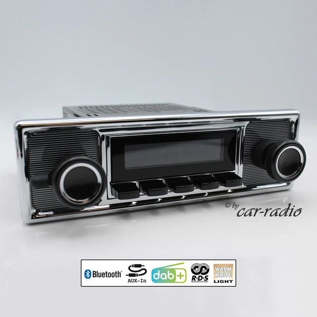 RETROSOUND BECKER BLACK Bluetooth Retro Autoradio DAB+ AUX-IN MP3 Motor ...