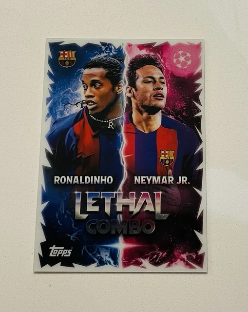 TOPPS MATCH ATTAX 2025/26 2026 Lethal Combo Ronaldinho Neymar Jr ...