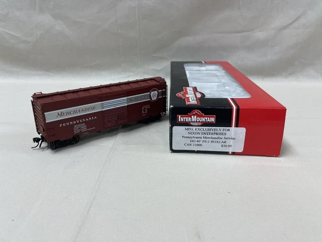 INTERMOUNTAIN - HO - PRR Pennsylvania Merchandise 40' PS-1 Boxcar ...