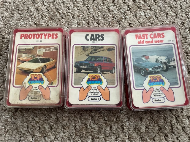 TOP TRUMPS CARS Bundle 1970s Vintage 3 Packs - Prototypes, Cars And ...
