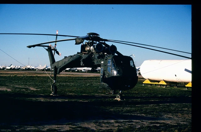 193B04 ORIGINAL K64 AIRCRAFT SLIDE: USAR Sikorsky CH-54A Tarhe 67-18415 ...