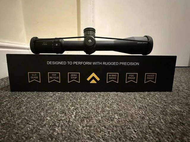 ARKEN OPTICS EPL4 4-16x44 Rifle Scope 30mm SF FFP VHR MOA Illuminated £ ...