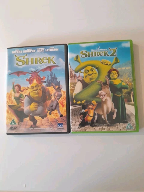SHREK AND SHREK 2 (DVD,2001,2004) Two DVD Bundle, Mike Myers, Eddie ...