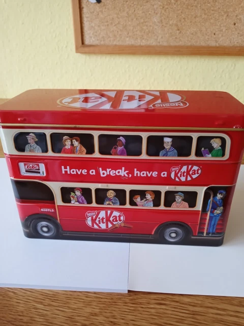 KIT KAT RED bus tin. Collectible. Empty Tin. Freepost EUR 8,68 ...