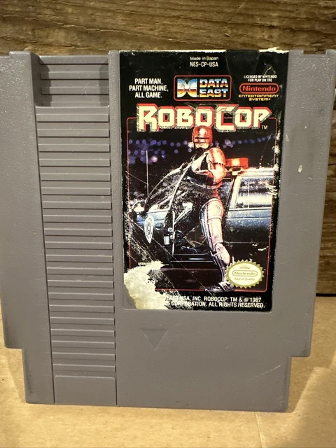 ROBO COP GAME Original Nintendo NES System TESTED & AUTHENTIC Sticker ...