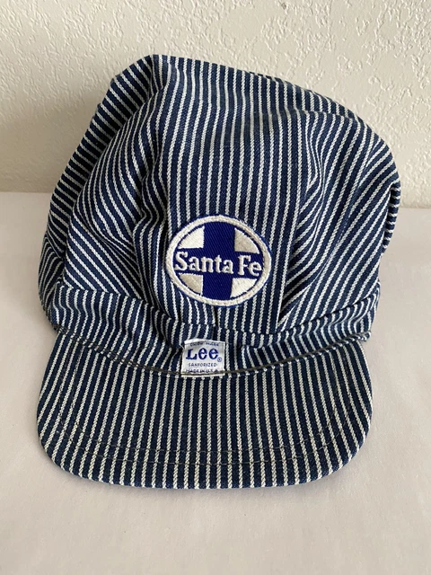 RARE 40S/50S SANTA Fe Railroad Lee Sanforized Engineers Cap Union Made ...