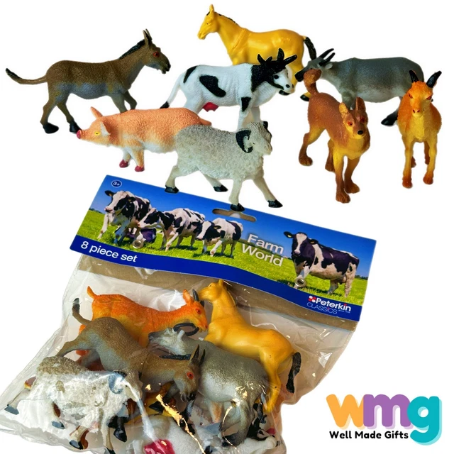PETERKIN | MY Farm - 8 Piece Farm Animal Figure Set £5.98 - PicClick UK