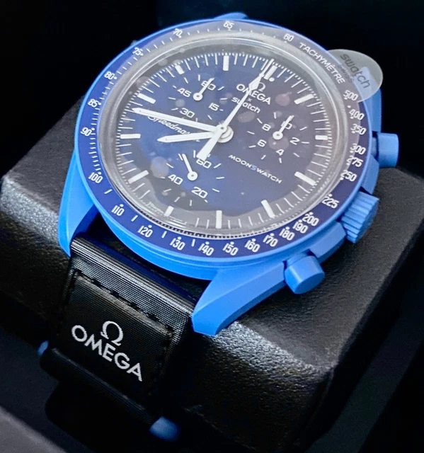 OMEGA X SWATCH SpeedMaster MoonSwatch MISSION TO NEPTUNE 42 mm NEUF ...