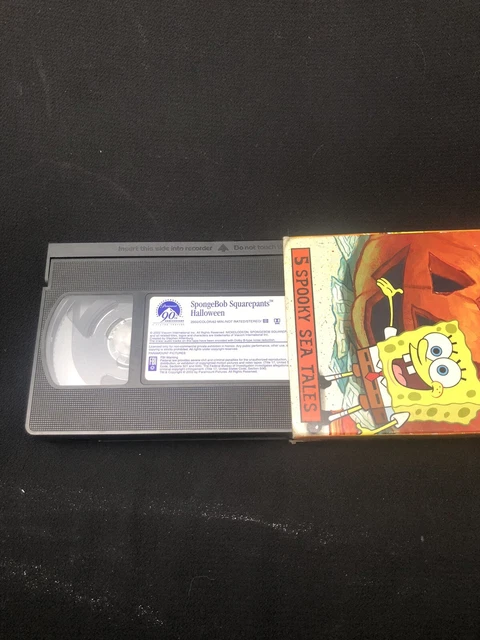 SPONGEBOB SQUAREPANTS HALLOWEEN VHS 2002 Nickelodeon 5 Spooky Sea Tales ...