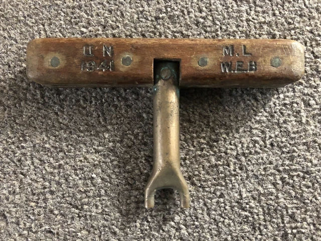 BRITISH ROYAL NAVY WW2 1940s DATE SH3LL FUZE FUSE TOOL ARTILLERY ...