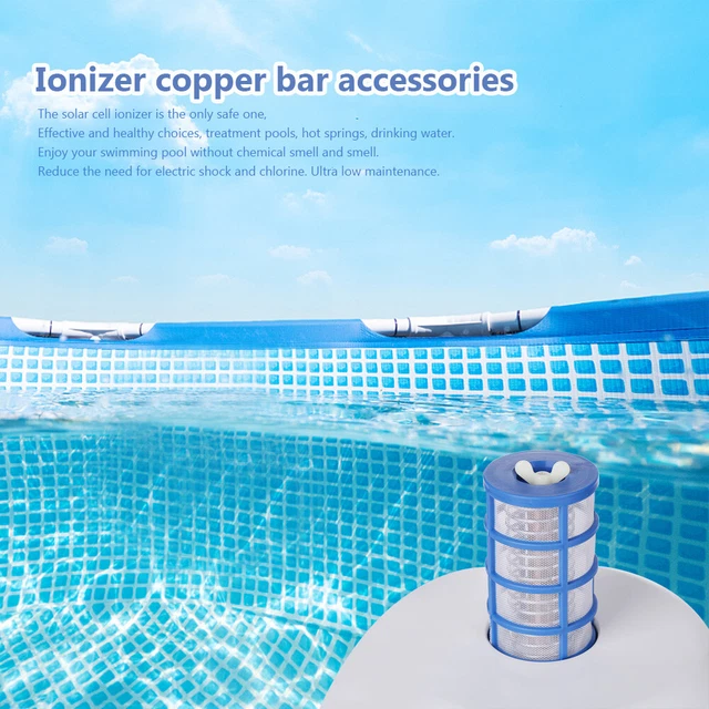 PORTABLE SWIMMING POOL Ionizer Copper Rod No Chemical Smell Universal ...