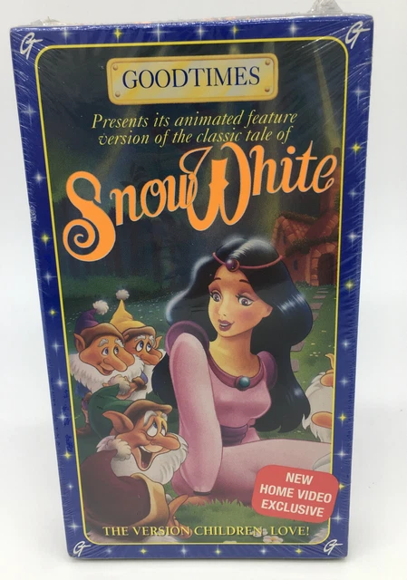 VHS CLASSIC TALE of Snow White Goodtimes Home Video Exclusive 7 Dwarf's ...