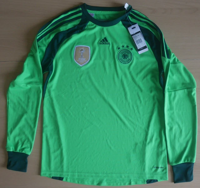 NEW WITH TAG: DFB Germany Goalkeeper Jersey WM 2014! Green! Long Sleeve ...
