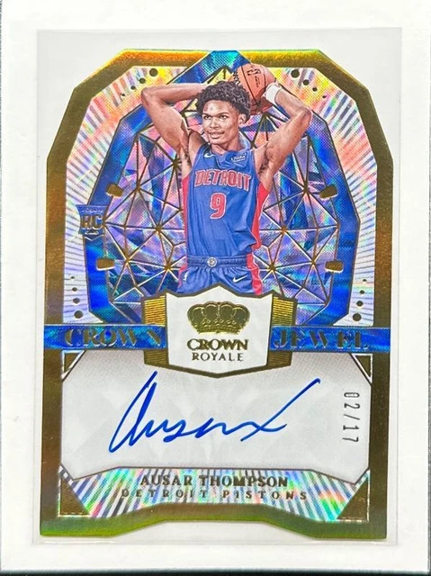 2023-24 CROWN ROYALE Ausar Thompson FOTL Crown Jewel Rookie Auto #02/17 ...